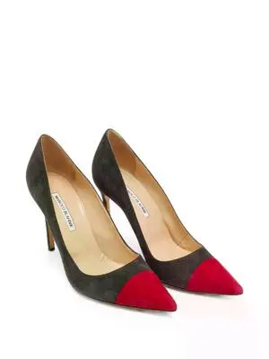 Manolo Blahnik Bipunta Suede Pumps