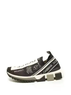 Dolce & Gabbana Sorrento Logo Sneakers - Black