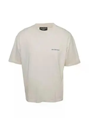 Balenciaga Logo-print T-shirt - Neutrals