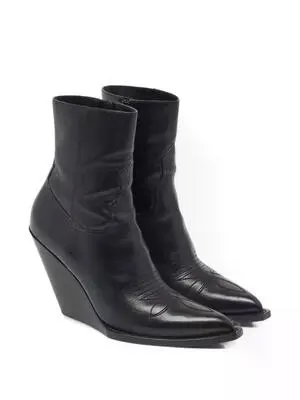 Celine Western-style Panelled Ankle Boots
