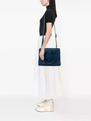 Prada Soft Calf Galleria Double Zip Tote