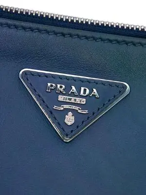 Prada Soft Calf Galleria Double Zip Tote