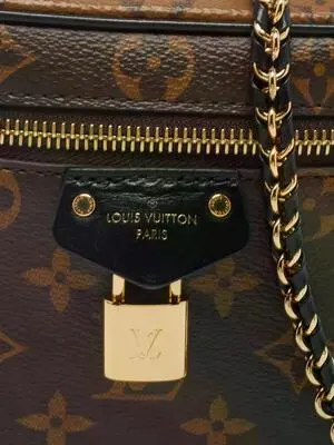 LOUIS VUITTON Pm Vanity Chain Monogram Reverse Canvas Make Up Bag
