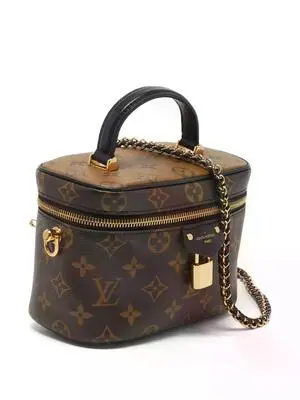 LOUIS VUITTON Vanity Chain Monogram Reverse Canvas Makeup Bag