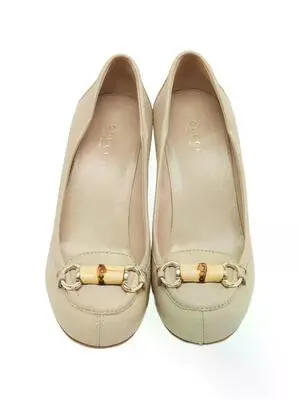 Gucci Bamboo Horsebit High Stiletto Heel Pumps
