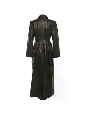 Magda Butrym Notched-lapel Leather Coat