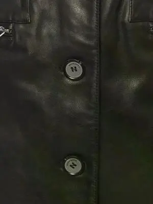 Magda Butrym Notched-lapel Leather Coat