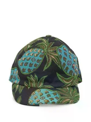 Gucci Pineapple-jacquard Baseball Cap