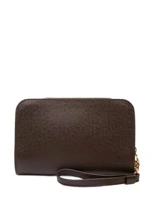 LOUIS VUITTON Taiga Leather Baikal Clutch Bag - Red