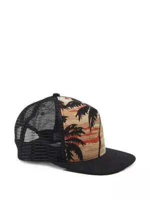 Saint Laurent Palm Tree Mesh Hat