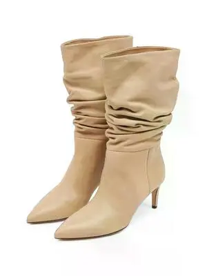 Paris Texas Slouchy Pointed-toe Mid-calf Boots