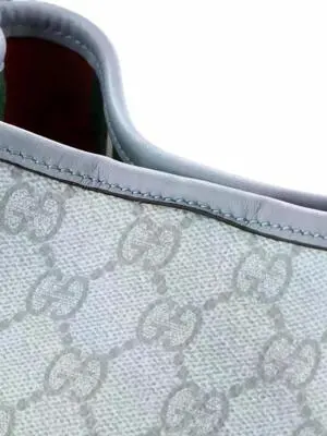 Gucci Gg Emblem Gg Coated Canvas Small Bucket Bag