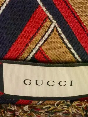 Gucci Kingsnake Fringed Velvet Cushion