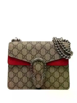 Gucci 2016-2026 Small Gg Supreme Dionysus Crossbody Bag - Red