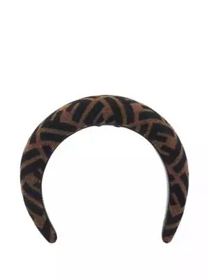 Fendi Zucca Padded Hair Band - Brown