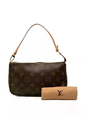 LOUIS VUITTON 2001 Monogram Pochette Accessoires Shoulder Bag