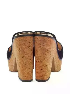 JIMMY CHOO Suede Platform Sandals