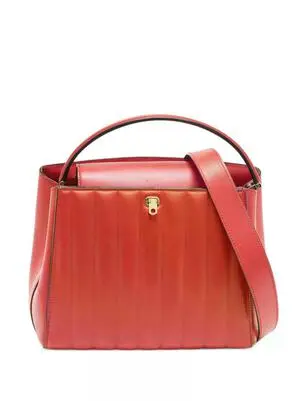 VALEXTRA Brera Quilted Tote Bag - Red