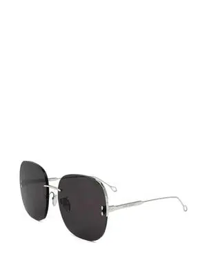 Isabel Marant Geometric-frame Sunglasses - Black