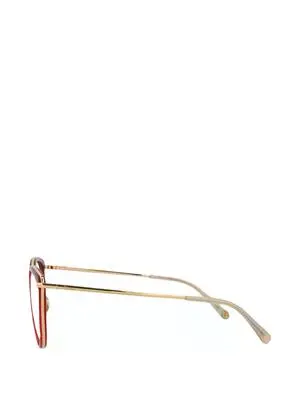 Pomellato Cat Eye Frame Eyeglasses - Red