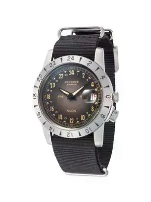 GLYCINE Airman Noon 40mm Watch - Brown