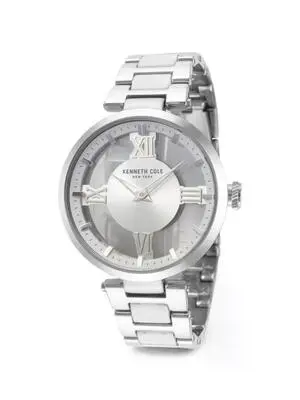 KENNETH COLE Classic Roman-numerals 32mm Watch - Silver