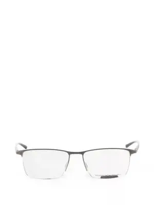 Porsche Design Half-rim Rectangle-frame Glasses - Grey
