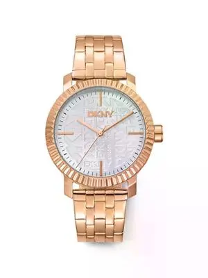 Dkny Logo-detail 36mm Watch - Silver