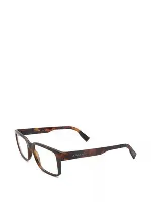 Lacoste Tortoiseshell-effect Rectangle-frame Glasses - Brown