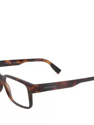 Lacoste Tortoiseshell Effect Rectangle Frame Eyeglasses