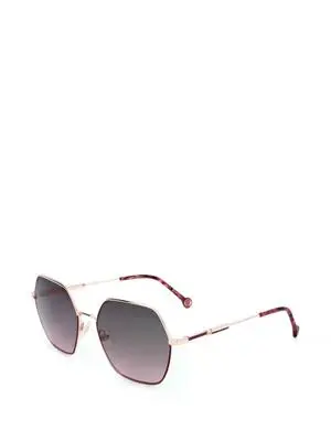 Carolina Herrera Geometric-frame Sunglasses - Red