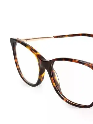 Carolina Herrera Tortoiseshell-effect Cat-eye Glasses