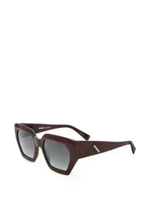 Missoni Geometric-frame Sunglasses - Red