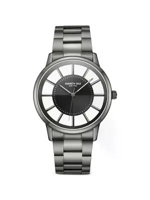 KENNETH COLE Link Bracelet Watch - Black