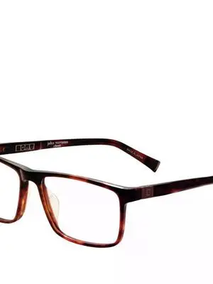 John Varvatos Tortoiseshell-effect Rectangle-frame Glasses - Brown