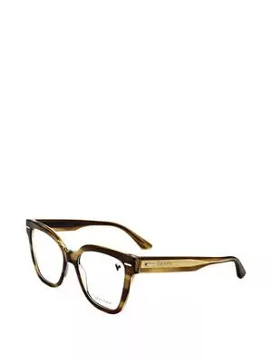 Calvin Klein Striped Cat-eye Glasses
