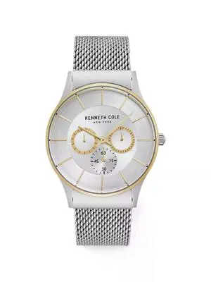 KENNETH COLE Mesh-strap 42mm Watch - Silver