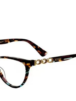 Moschino Tortoiseshell-effect Cat-eye Glasses