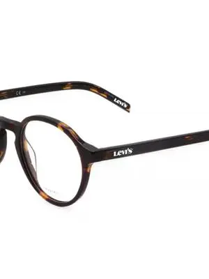 LEVI'S Tortoiseshell-effect Round-frame Glasses