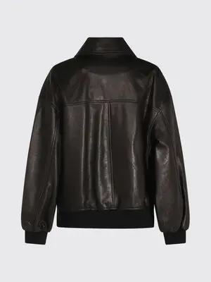 Khaite Shelman Cropped Lamb Nappa Jacket