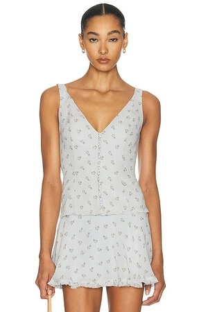 MIRROR PALAIS Berry Buttercream Vest Top