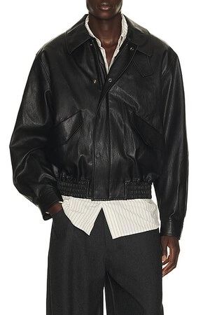 LE17SEPTEMBRE Faux Leather Zip Blouson
