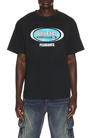 PLEASURES X Onlyfans Communications T-shirt - Black