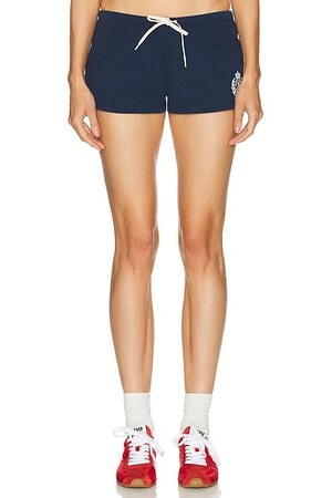 SPORTY & RICH Ny Crest Lounge Short - Light Navy