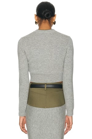 SELF-PORTRAIT Contrast Placket Cardigan