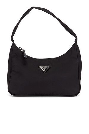 Prada Tessuto Sport Hobo Bag - Black