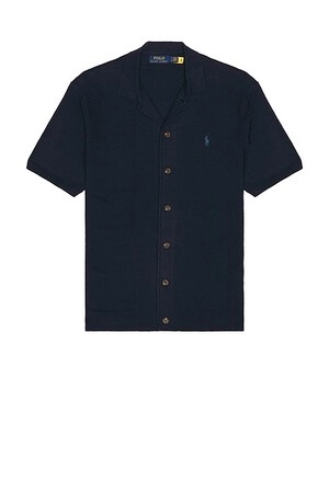 Polo Ralph Lauren Short Sleeve Cardigan Sweater - Bright Navy