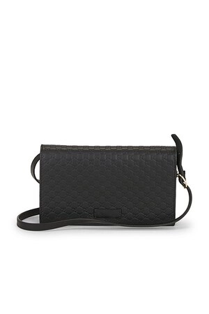 Gucci Microssima Wallet On Chain - Black