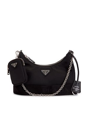 Prada Re-edition 2005 Re-nylon Shoulder Bag - Black