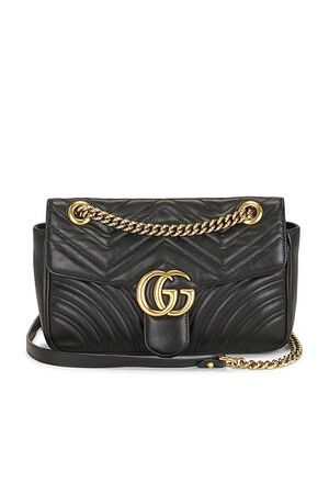 Gucci Gg Marmont Shoulder Bag - Black